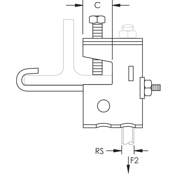 Caddy BC110000EG BC11/BC12 Multi-Function Clamp With J-Bolt — Lighting ...