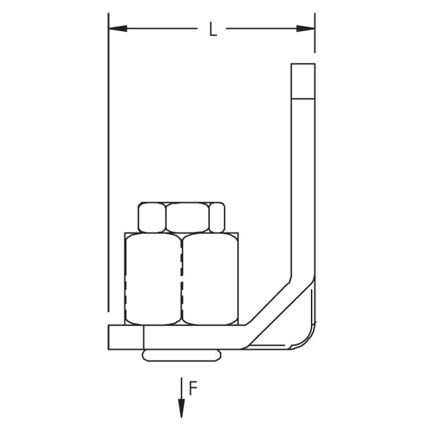 Caddy CRLL37EG Rod Lock L-Bracket 3/8 Inch Rod — Lighting Supply