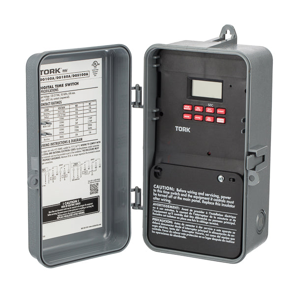 Tork DG100A 7 Day Digital Timer With Holidays 1 Channel 20A — Lighting ...