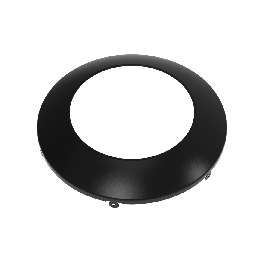 RAB DISK34-TRIM-4-BLK Trim for DISK34 Surface Mount 4 Inch Black ...