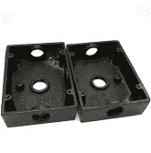 Lithonia DSXW2BBW DDBXD U DSXW2 Back Box Dark Bronze Super Durable ...