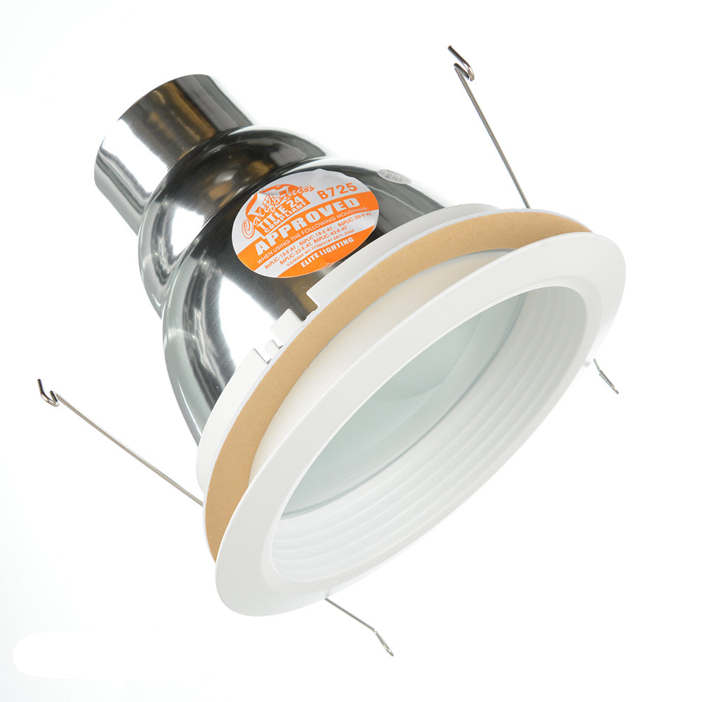 Elite B725WH 6 Inch Compact Fluorescent White Baffle — Lighting Supply