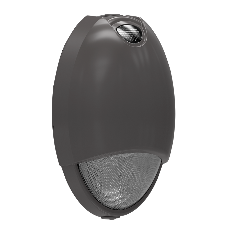 RAB EMOUT-S/PC Outdoor Emergency Light Wall Pack Bronze — Lighting Supply