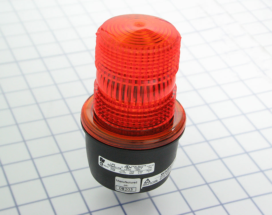 Federal Signal LP3M-120A StreamLine Strobe Light Male Pipe Mount Amber ...
