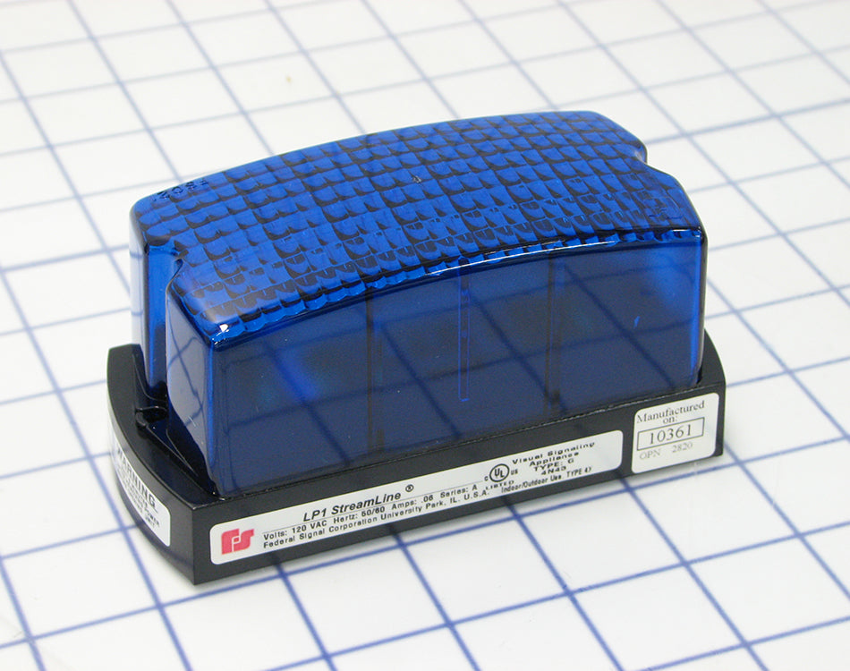 Federal Signal LP1-120B StreamLine Strobe Light Low Profile Blue ...