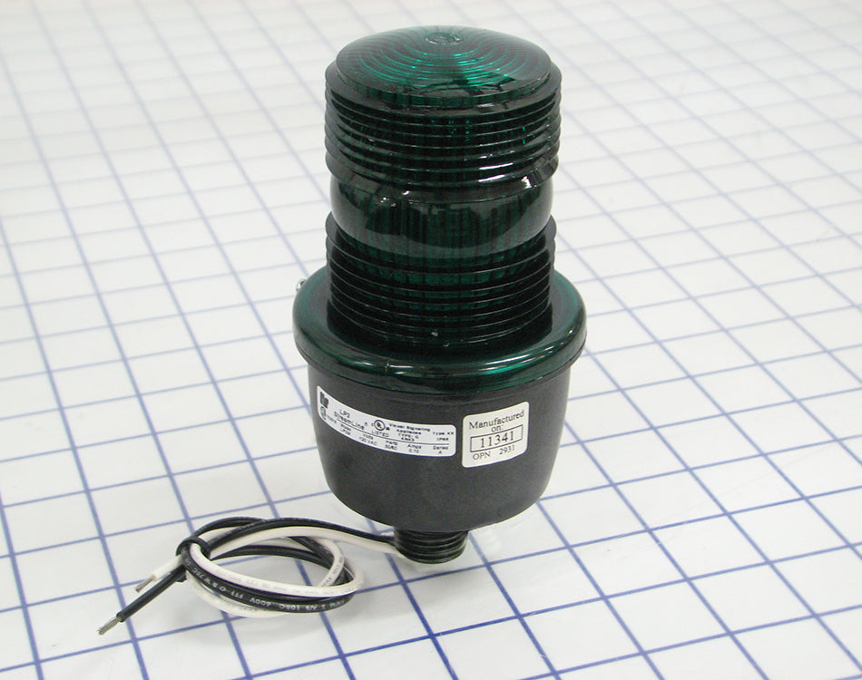 Federal Signal LP3M-120G StreamLine Strobe Light Male Pipe Mount Green ...