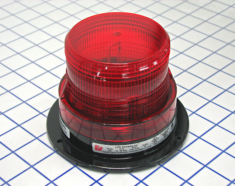 Federal Signal LP6-012-048R StreamLine Strobe Mini UL/cUL 12-24VDC Red ...