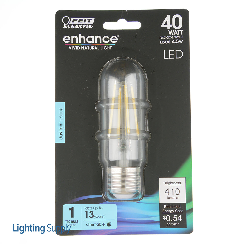 Feit Electric BPT1040/950/CA/RP Filament LED T10 E26 Base — Lighting Supply