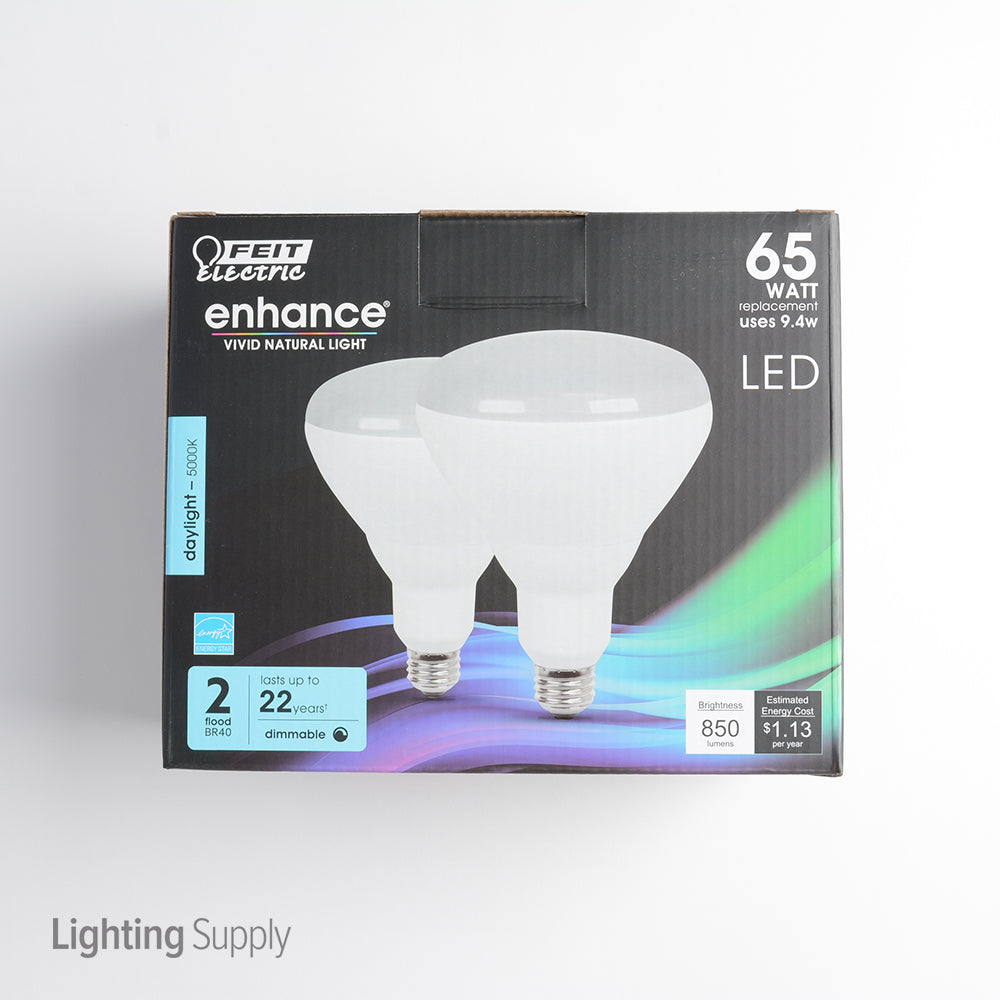 Feit Electric BR40DM/950CA/2 LED BR40 850Lm 5000K Bulb — Lighting Supply