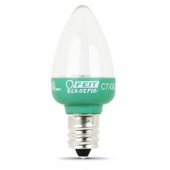 Feit Electric BPC7/G/LEDG2/2 LED Green Nightlight Replacement Bulbs ...