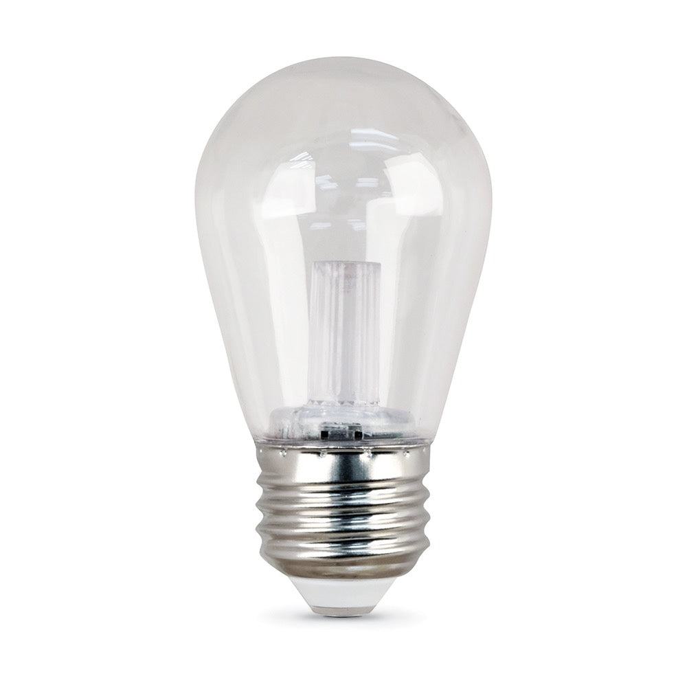 Feit Electric BPS14/SU/LED LED S14 Bulb Clear Medium Base Bulb 3000K ...