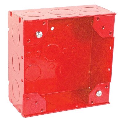 Southwire 82171-RD Garvin 4-11/16 Inch Square Fire Alarm Device Box ...