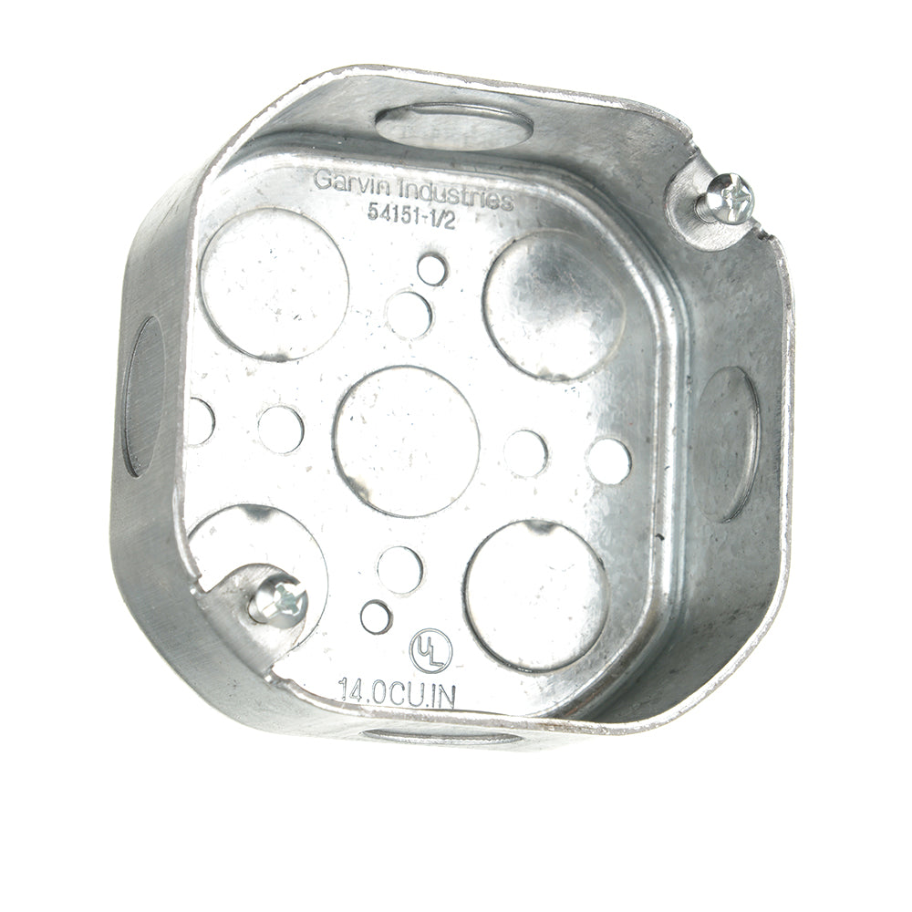Southwire 54151-1/2 Garvin 4 Inch Octagon Box 1-1/2 Inch Deep ...