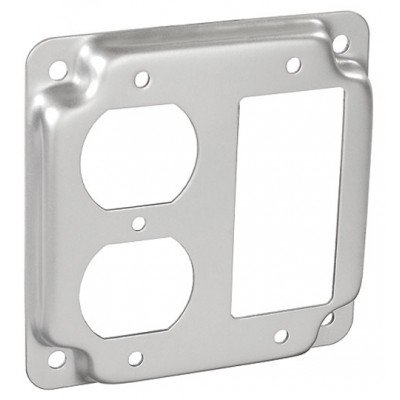 Southwire G1951 Garvin 4 Inch Square Duplex Receptacle Surface Cover ...