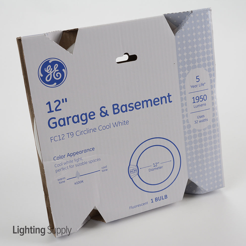 GE 33890 FC12T9/CW 32W T9 Circline Compact Fluorescent 4-Pin G10Q ...
