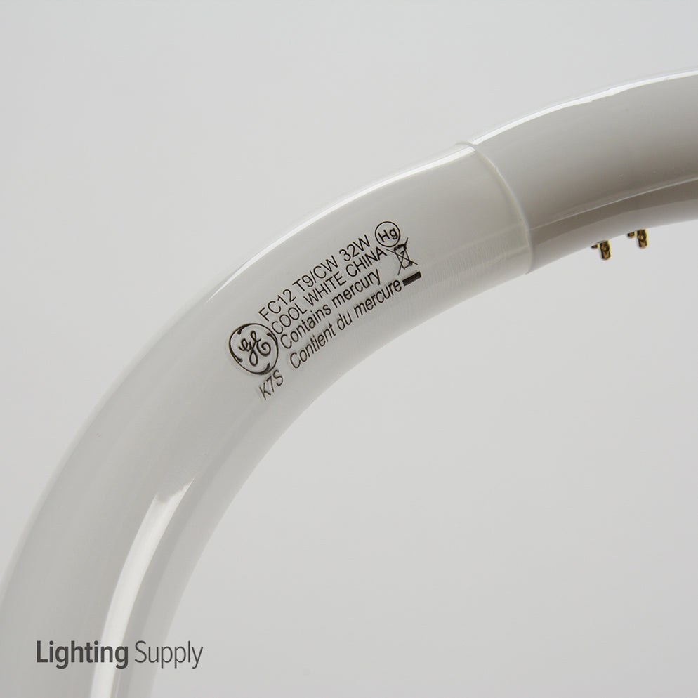 GE 33890 FC12T9/CW 32W T9 Circline Compact Fluorescent 4-Pin G10Q ...