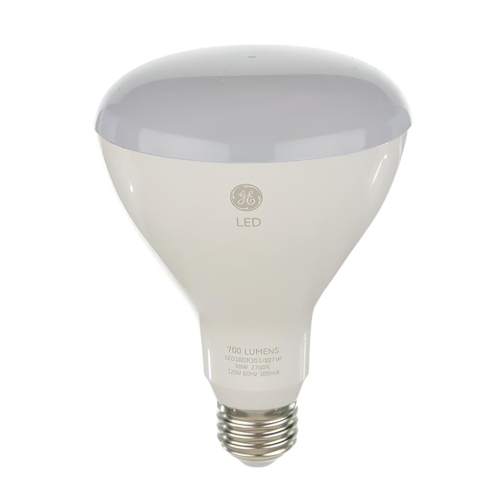 GE 68160 LED10DR303/827W 120 LED 10W LED BR30 Lamp 120V 700Lm QS ...