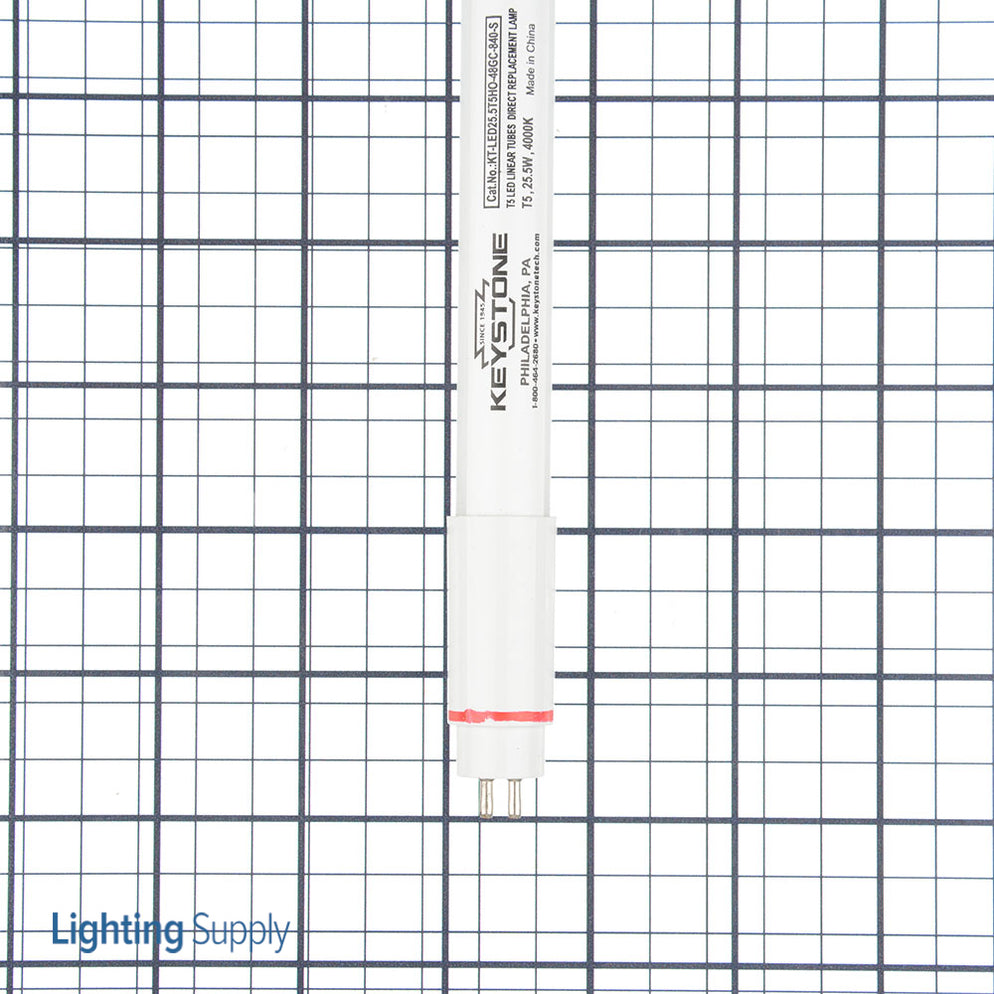 Keystone KT-LED25.5T5HO-48GC-840-S 25.5W T5HO LED Lamp 48 Inch Glass ...