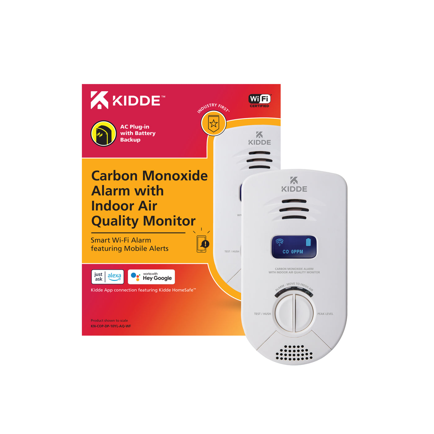 Kidde 21031211 KN-COP-DP-10YL-AQ-WF Carbon Monoxide Alarm — Lighting Supply
