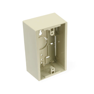 Leviton 42777-1IA Surface-Mount Back Box 1-Gang 1.89 Inch Box Depth ...
