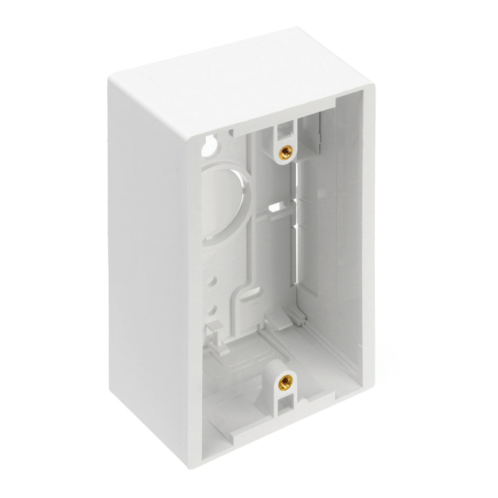 Leviton 42777-1WA Surface-Mount Back Box 1-Gang 1.89 Inch Box Depth ...