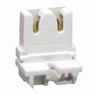 Leviton 13451-20 Medium Base T8 Only Bi-Pin Fluorescent Lamp Holder ...