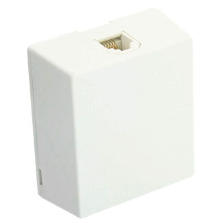 Leviton 4625A-24W Type 625A2 Surface Mount Jack 6P4C Screw Terminal ...