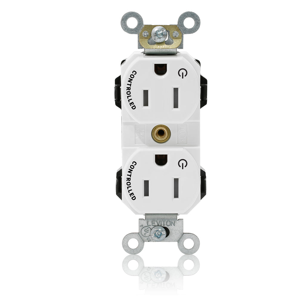 Leviton M5262-2SW Lev-Lok Duplex Receptacle Outlet — Lighting Supply