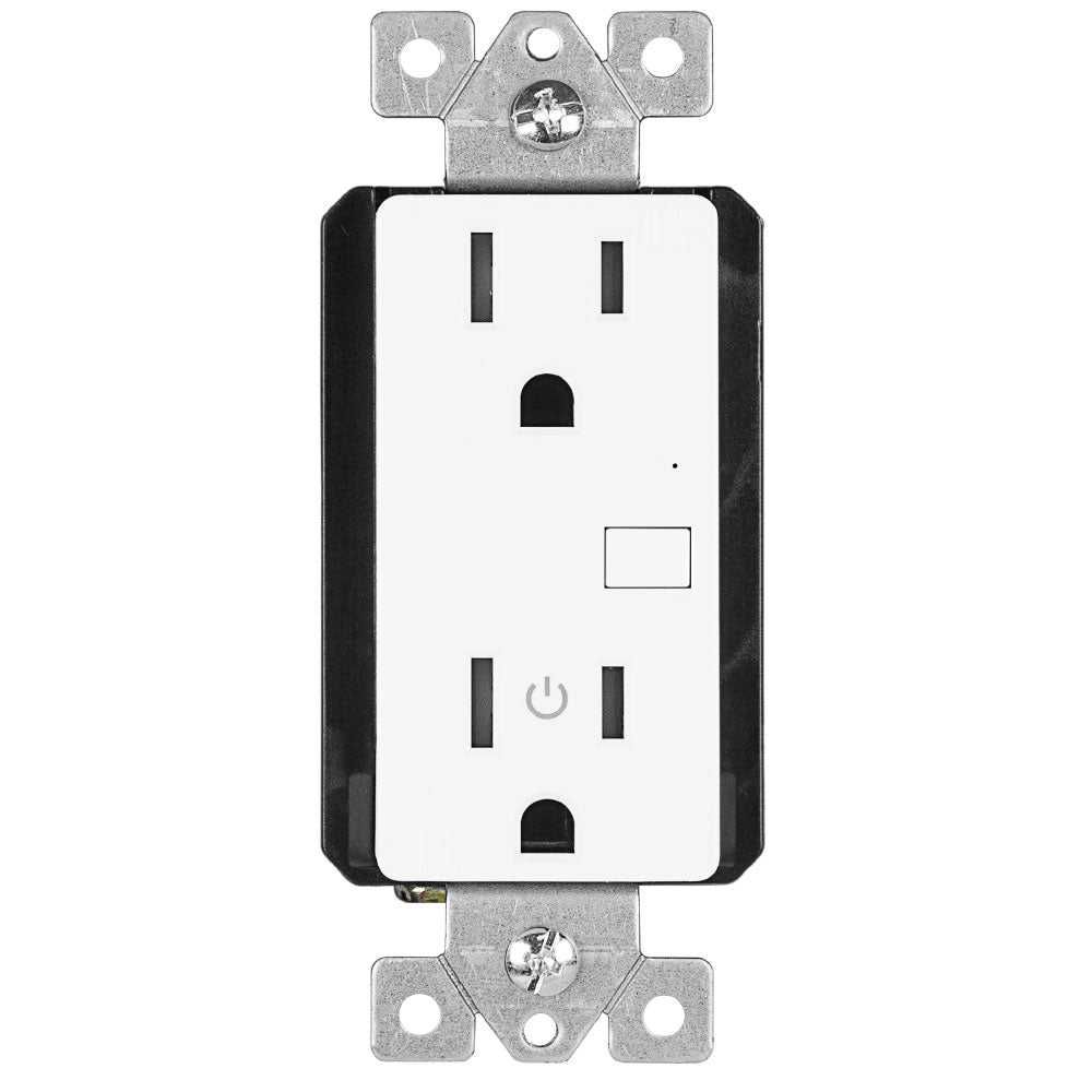 Leviton ZSTLR-1HW Lumina RF Wireless Controlled Receptacle White ...