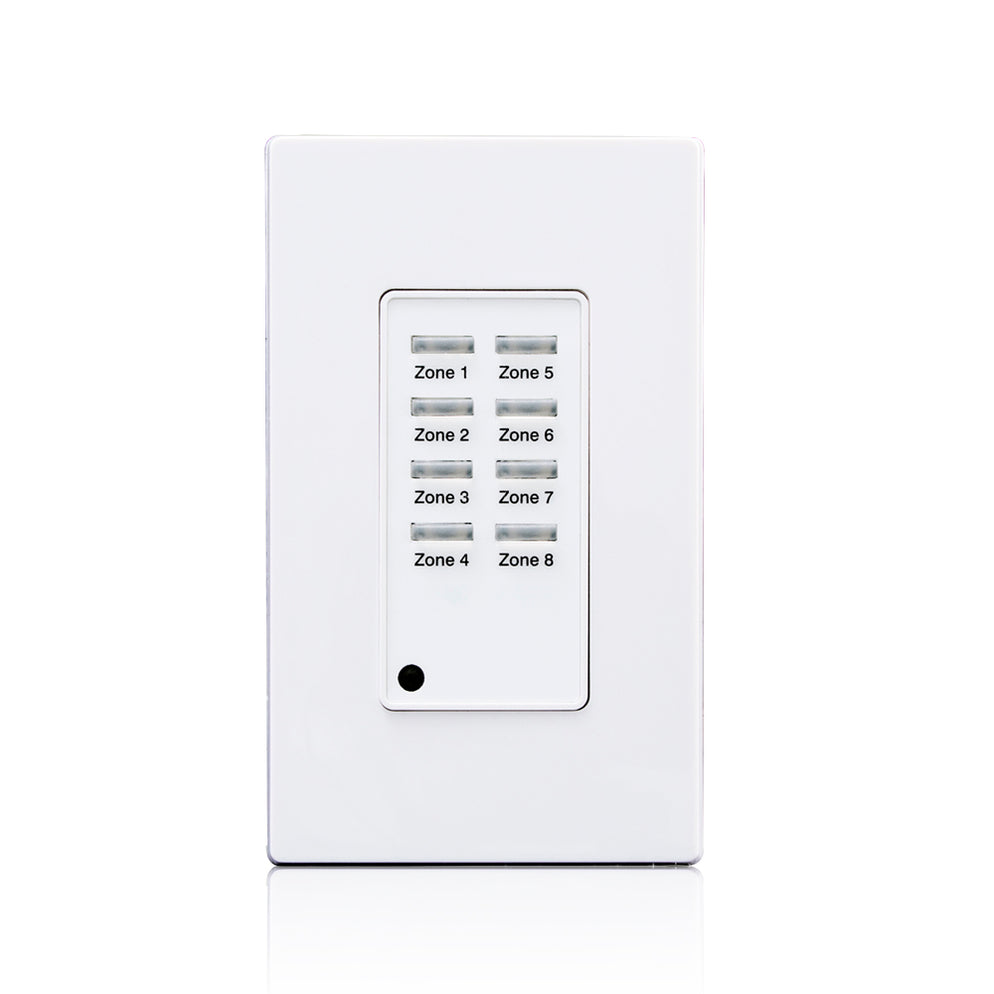 Leviton LVS-8W Low Voltage Pushbutton Station 8 Button-On/Off 1-Gang ...