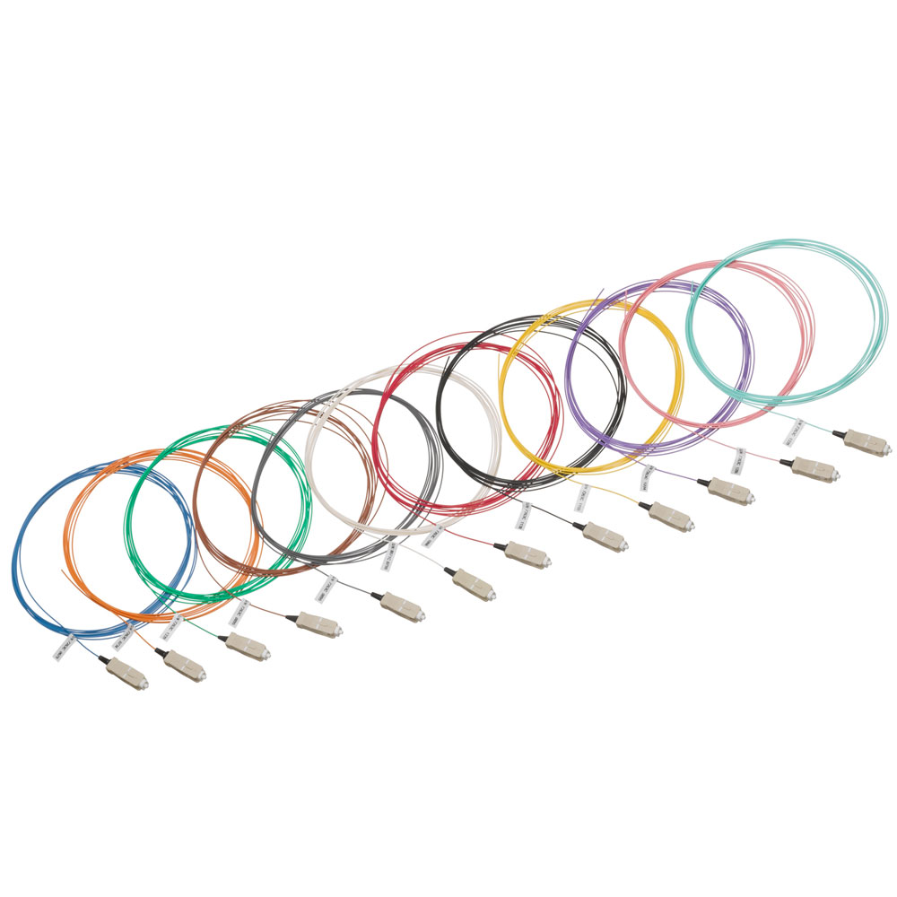 Leviton 5LPLC-KIT Economy 12-Fiber Pigtail Kit 50/125 um Multimode OM3 ...