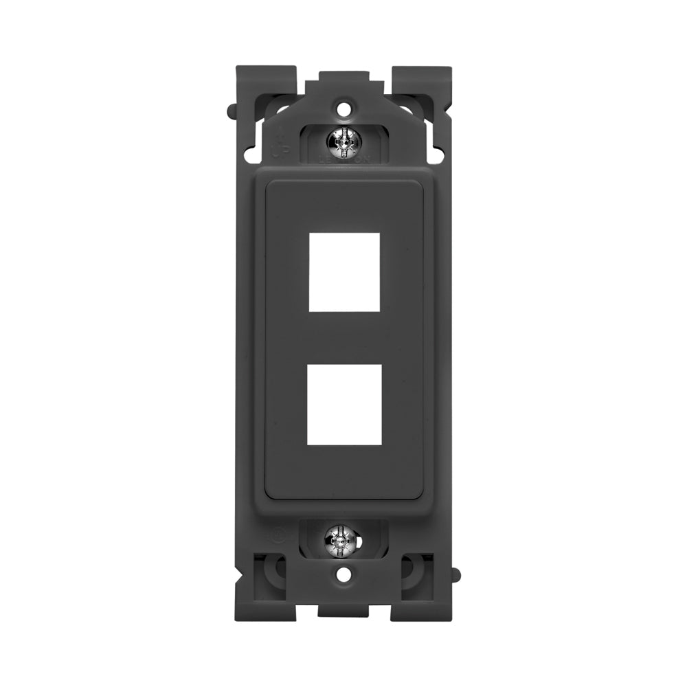 Leviton RE640-OB2 2-Port Renu Insert Onyx Black — Lighting Supply