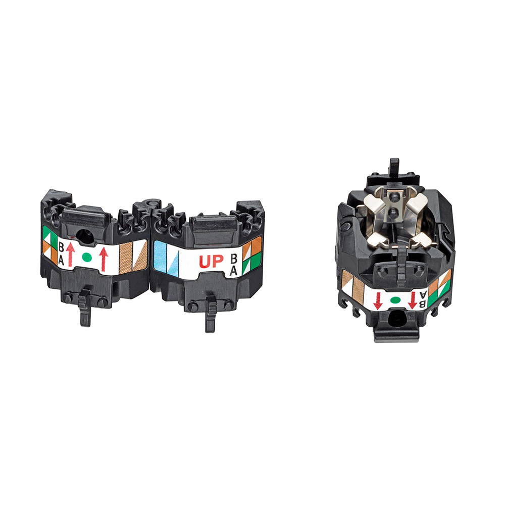 Leviton AXSJK-BEM Wire Manager For Atlas-X1 CAT8 Shielded Jacks ...