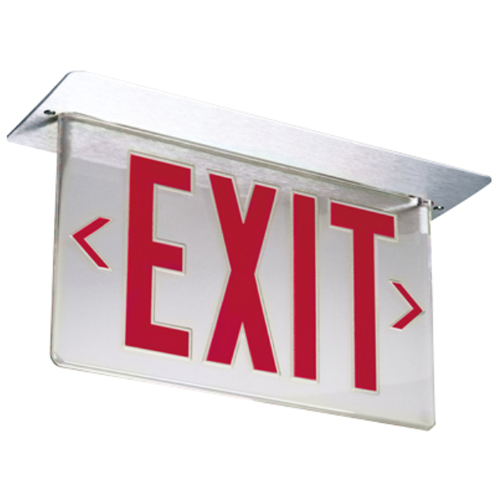 Lithonia LRP 1 GC 120/277 EL N PNL LED Edge-Lit Emergency Exit — Lighting Supply