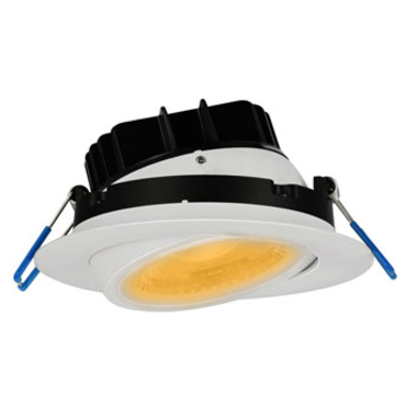 Lotus LED Lights LL3G-30K-WH 3 Inch Round Eyeball Gimbal 7.5W LED ...