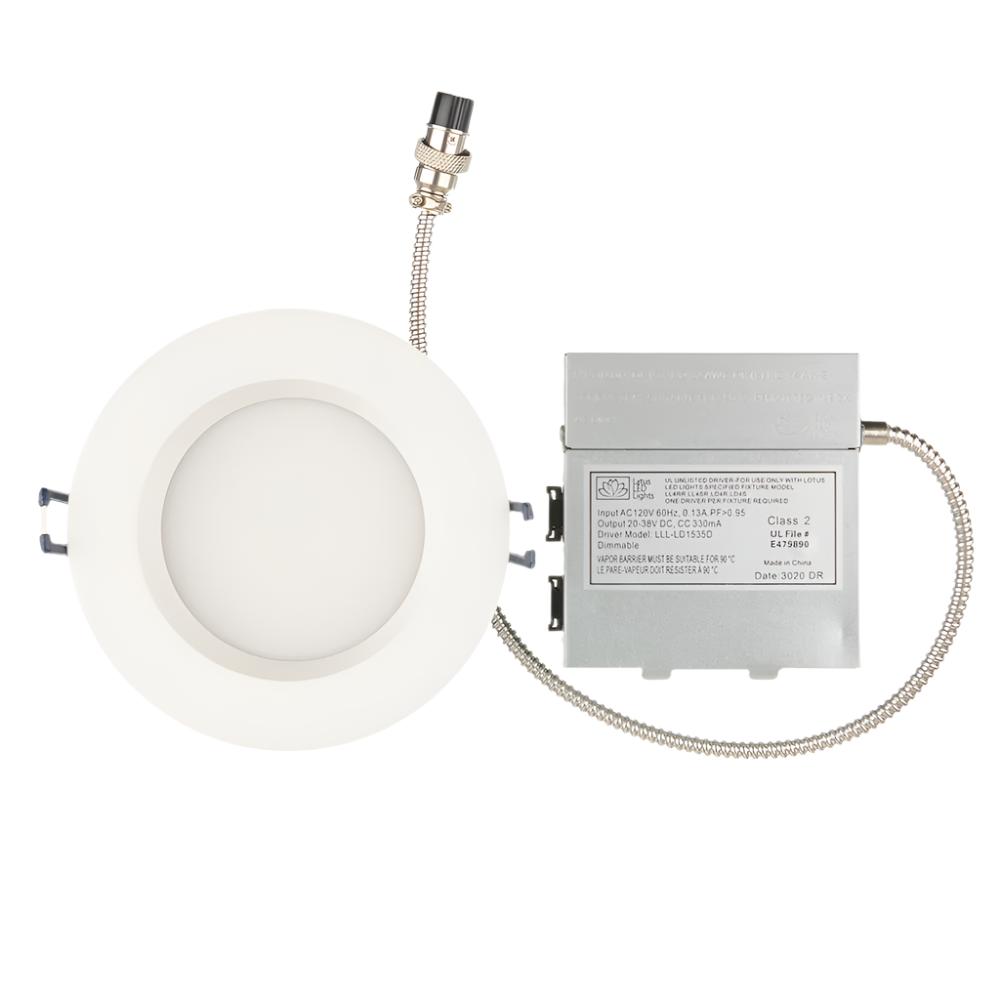 Lotus LED Lights LL4RR-30K-WH 4 Inch Round Regressed Plenum 14.5W LED ...