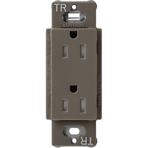 Lutron SCRS-15-TR-TF Claro Tamper-Resistant Receptacle Truffle ...