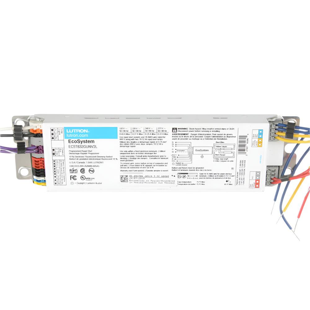 Lutron EC5T832GUNV2L Eco System Dimming Ballast 5 Input — Lighting Supply