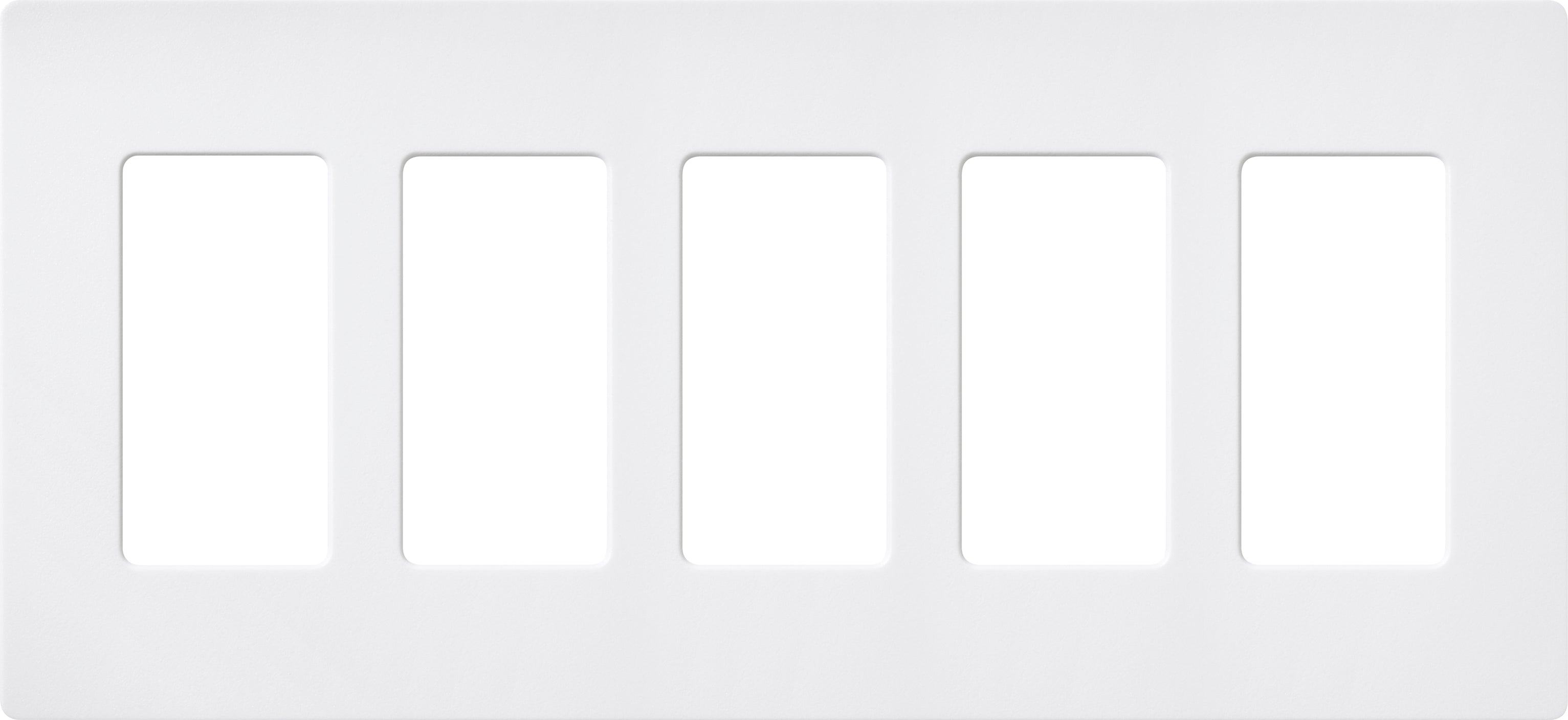 Lutron SC-5-SW Wall Plate 5-Gang Snow — Lighting Supply