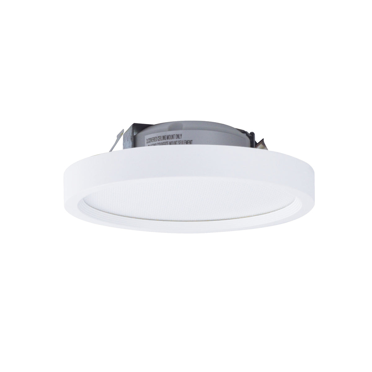 Nora NLOS-R42L50WW 4 Inch Round LED Regressed Edge-Lit Surface Mount — Lighting Supply