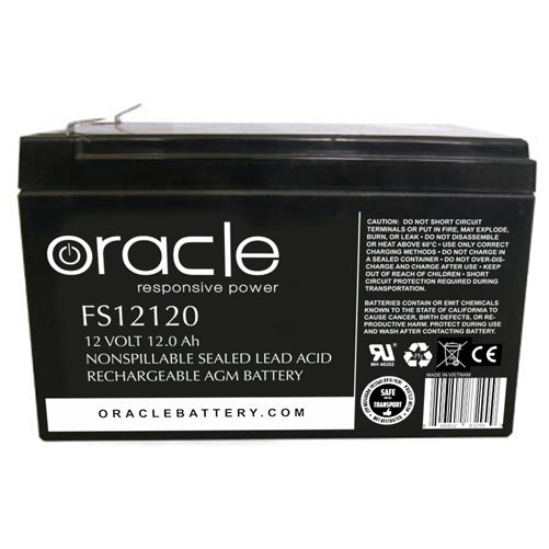 Oracle FS12120 12V 12 Amp Hour Sealed Lead Acid AGM — Lighting Supply