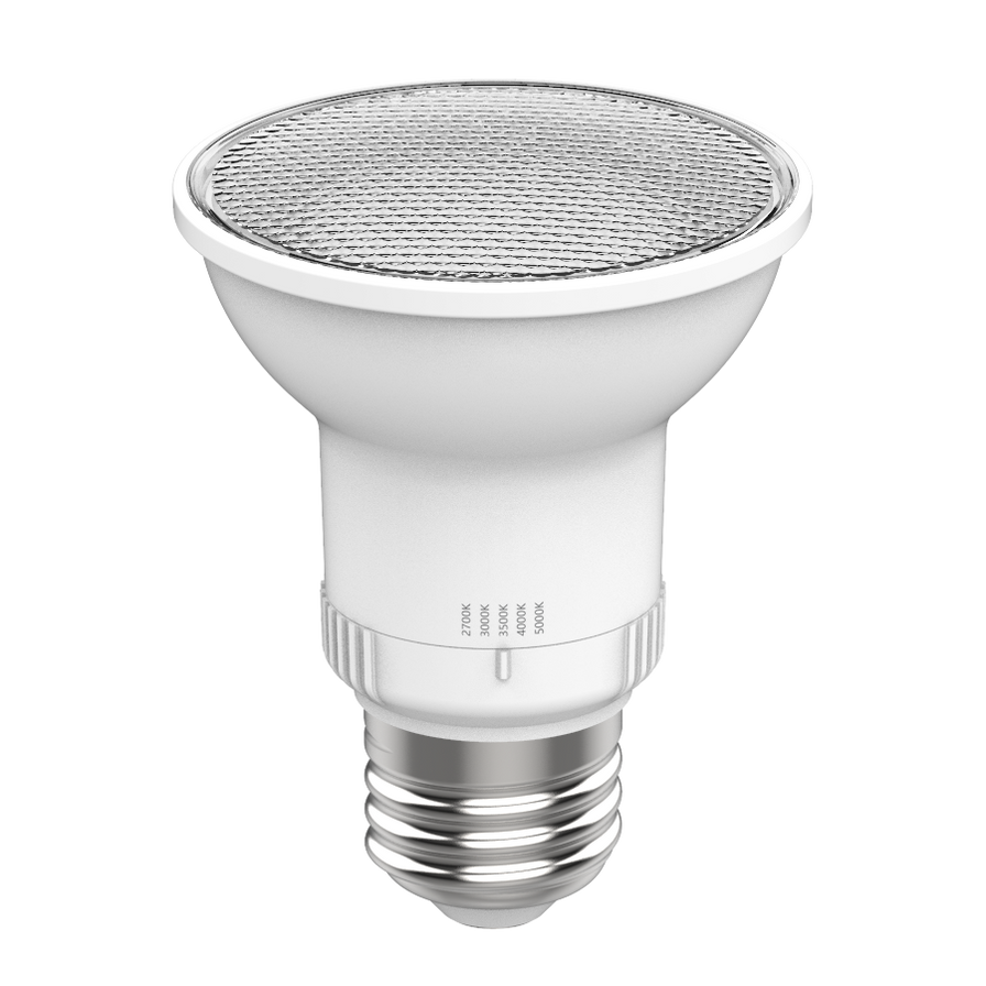 RAB PAR20FA-5.5-9CCT-25D-DIM 5W LED PAR20 Lamp E26 Base CCT Selectable ...