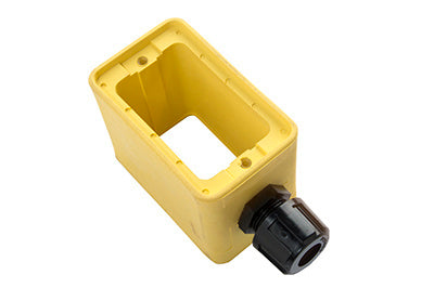 Pass and Seymour 3059 1-Grip Standard Depth Rubber Portable Outlet Box ...