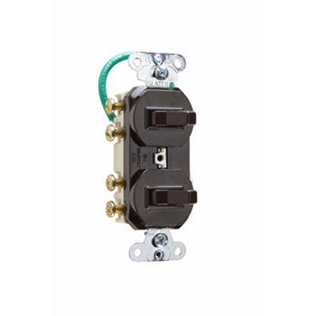 Pass and Seymour 693IG Combination 2 Switches 3-Way 15A 120/277V Ivory ...