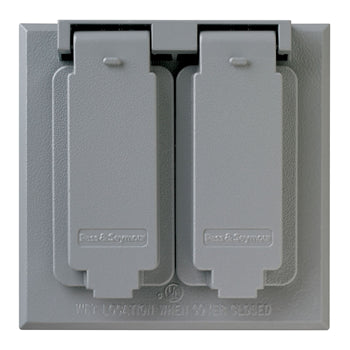 Pass and Seymour CA8GJ Oversized Wall Plate Horizontal Duplex Cover ...
