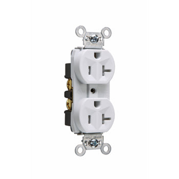 Pass/Seymour TR5362W Receptacle Duplex Back/Side Wire 20A/125V ...