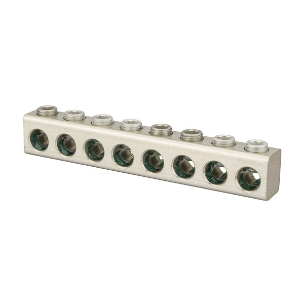 NSI PL250-8 250 MCM-6 AWG Uninsulated Multi-Tap Connector 8 Ports ...