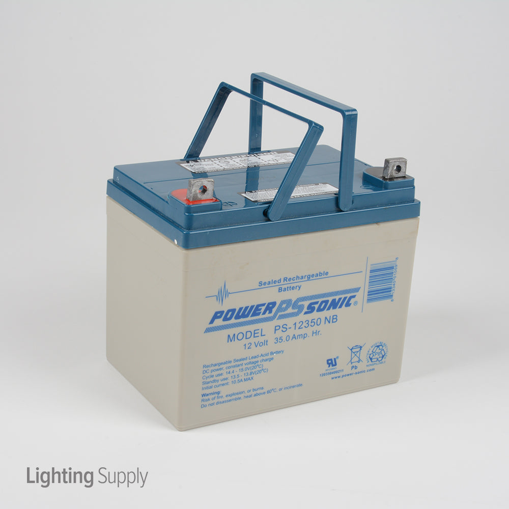 Power-Sonic PS12350 Rechargeable Battery 12V 35AMP — Lighting Supply
