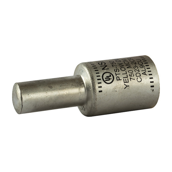 NSI PTS750 Aluminum Tin Plated Pin Terminal 750 MCM Wire Size ...