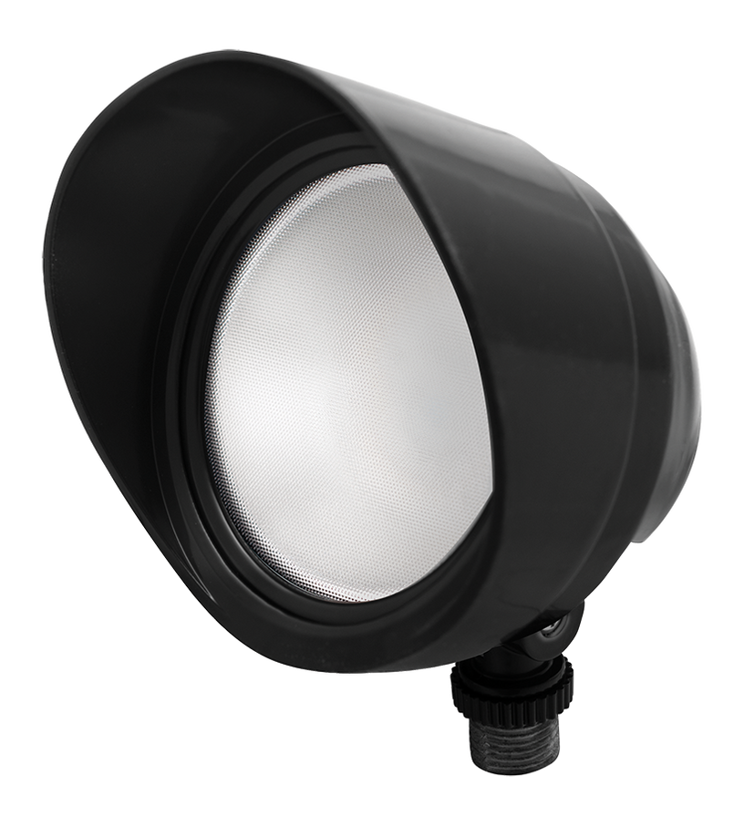 RAB BULLET12B Bullet Flood 12W Cool LED 120V With Hood And Lens Black ...